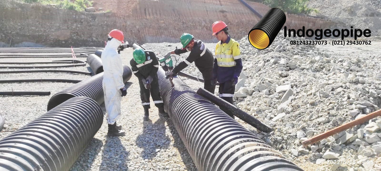 Penggunaan Pipa Indogeopipe untuk Drainase Tambang - Indogeopipe